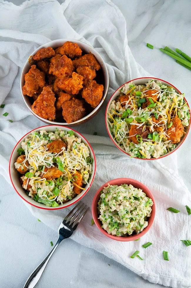 Buffalo Chicken Cheesy Rice Bowls - Seasoned Sprinkles