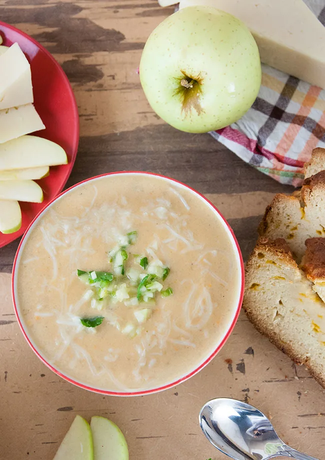 Cheddar Apple Soup - Seasoned Sprinkles