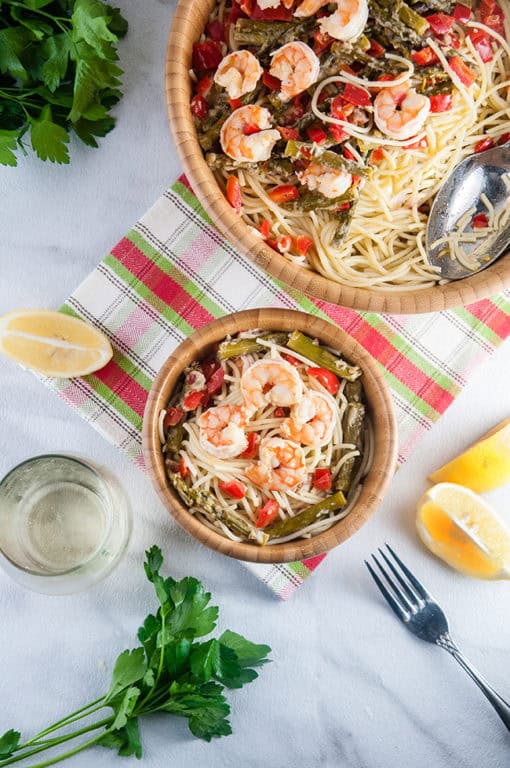 Christmas Shrimp Scampi - Seasoned Sprinkles