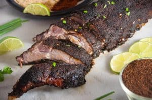 Coffee Rubbed Ribs - Seasoned Sprinkles