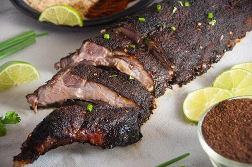 Coffee Rubbed Ribs - Seasoned Sprinkles