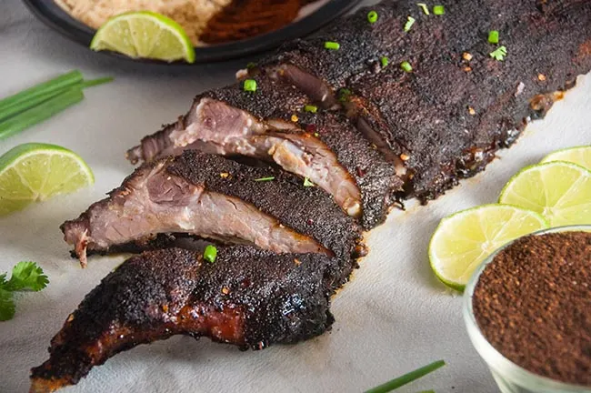 Coffee Rubbed Ribs - Seasoned Sprinkles