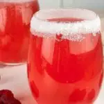 Sweet Sparkly Raspberry Champagne Cocktails - Seasoned Sprinkles
