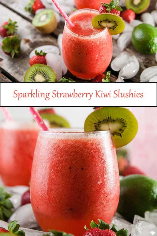 Sparkling Strawberry Kiwi Slushies - Seasoned Sprinkles