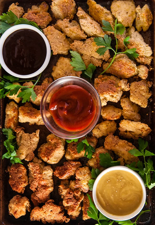 Baked Parmesan Chicken Nuggets - Seasoned Sprinkles