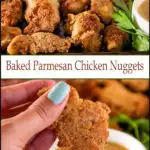Baked Parmesan Chicken Nuggets - Seasoned Sprinkles
