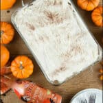 Boozy Pumpkin Sheet Cake - Seasoned Sprinkles