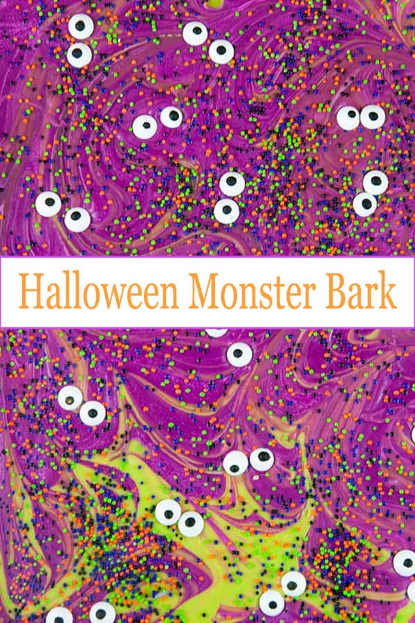 Easy Spooky Halloween Monster Bark (Boo Bark) - Seasoned Sprinkles