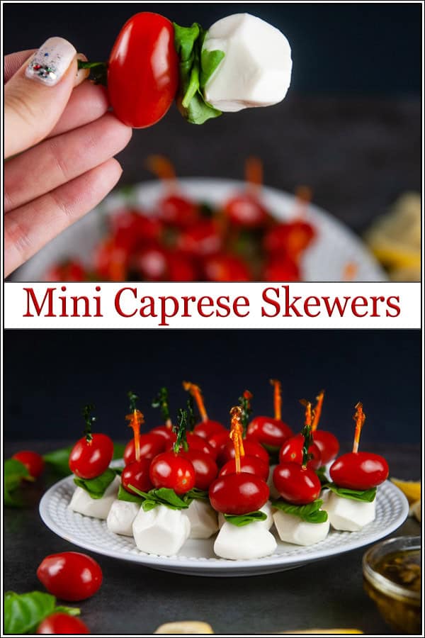 Easy to Make Mini Caprese Skewers - Seasoned Sprinkles