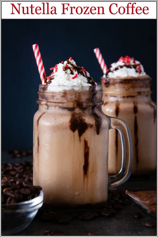 Nutella Frappuccinos - Seasoned Sprinkles