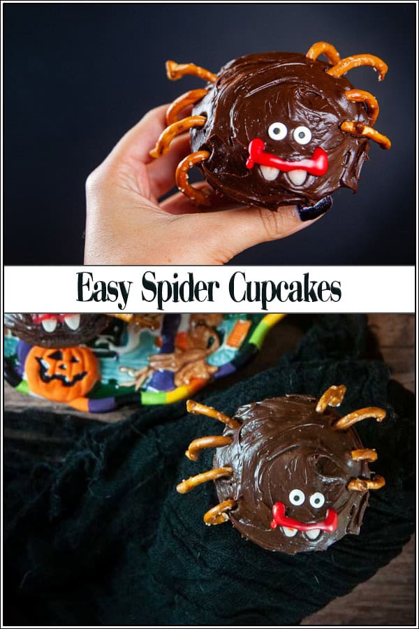 Easy Spider Cupcakes for Halloween - Seasoned Sprinkles