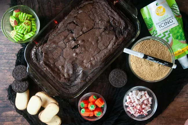 Easy Spooky Graveyard Brownies for Halloween - Seasoned Sprinkles