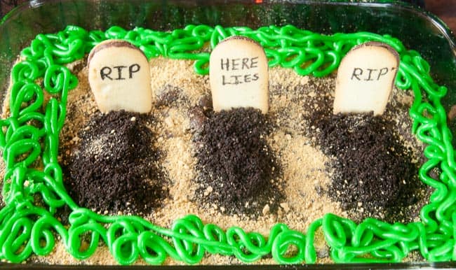 Easy Spooky Graveyard Brownies for Halloween - Seasoned Sprinkles