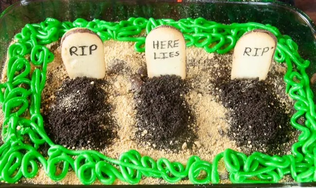 Easy Spooky Graveyard Brownies for Halloween - Seasoned Sprinkles