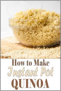 Instant Pot Quinoa - Seasoned Sprinkles