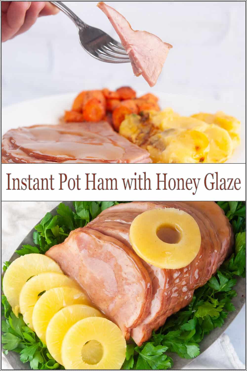 Easy Sweet and Savory Instant Pot Ham with Honey Glaze - Seasoned Sprinkles