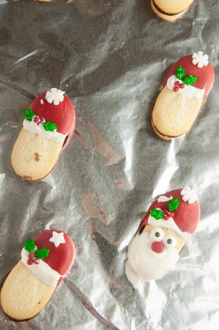 The Best Easy Santa Cookies - Seasoned Sprinkles