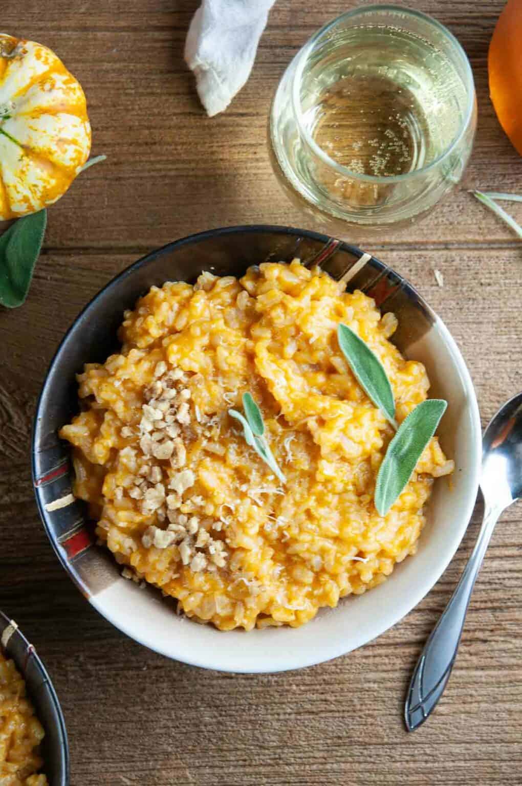 The Best Super Creamy Pumpkin Risotto - Seasoned Sprinkles