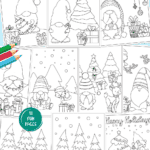 Free Printable Christmas Coloring Pages Christmas Gnomes - Seasoned ...