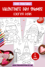 Free Valentine's Day Coloring Pages Valentine's Day Gnomes - Seasoned ...