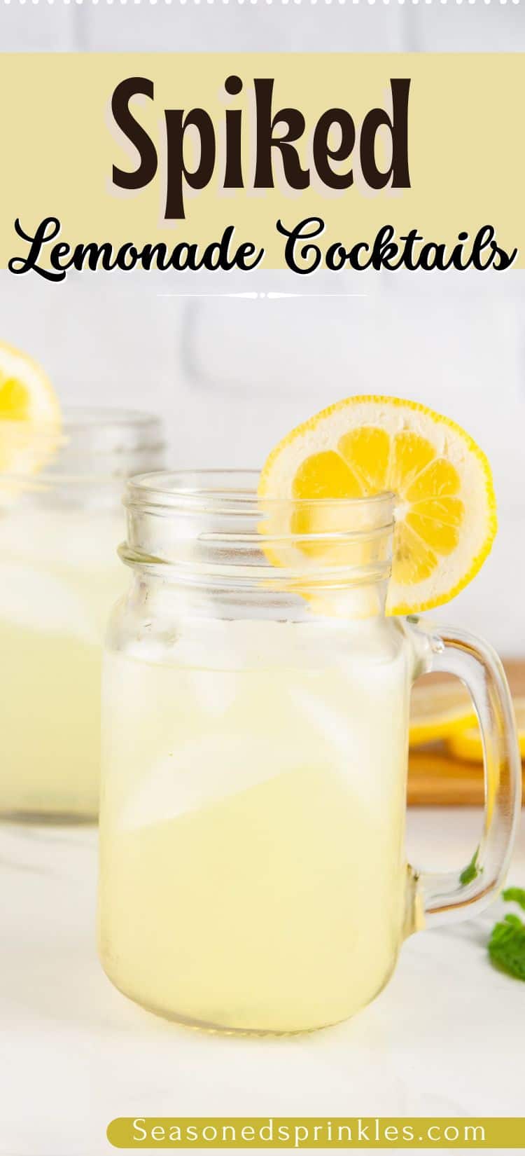 Easy Alcoholic Lemonade Cocktail (Spiked Lemonade) Recipe - Seasoned Sprinkles