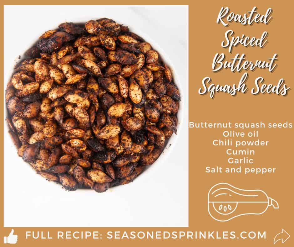Easy Roasted Butternut Squash Seeds (Savory Squash Seeds) - Seasoned ...