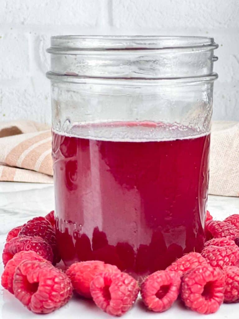 Raspberry Simple Syrup for Drinks - Seasoned Sprinkles