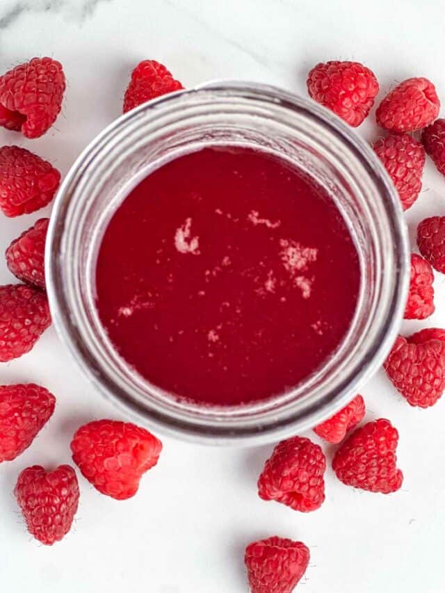 Raspberry Simple Syrup for Drinks - Seasoned Sprinkles