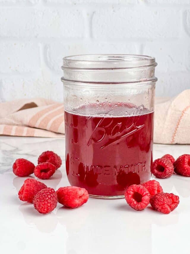 Raspberry Simple Syrup for Drinks - Seasoned Sprinkles