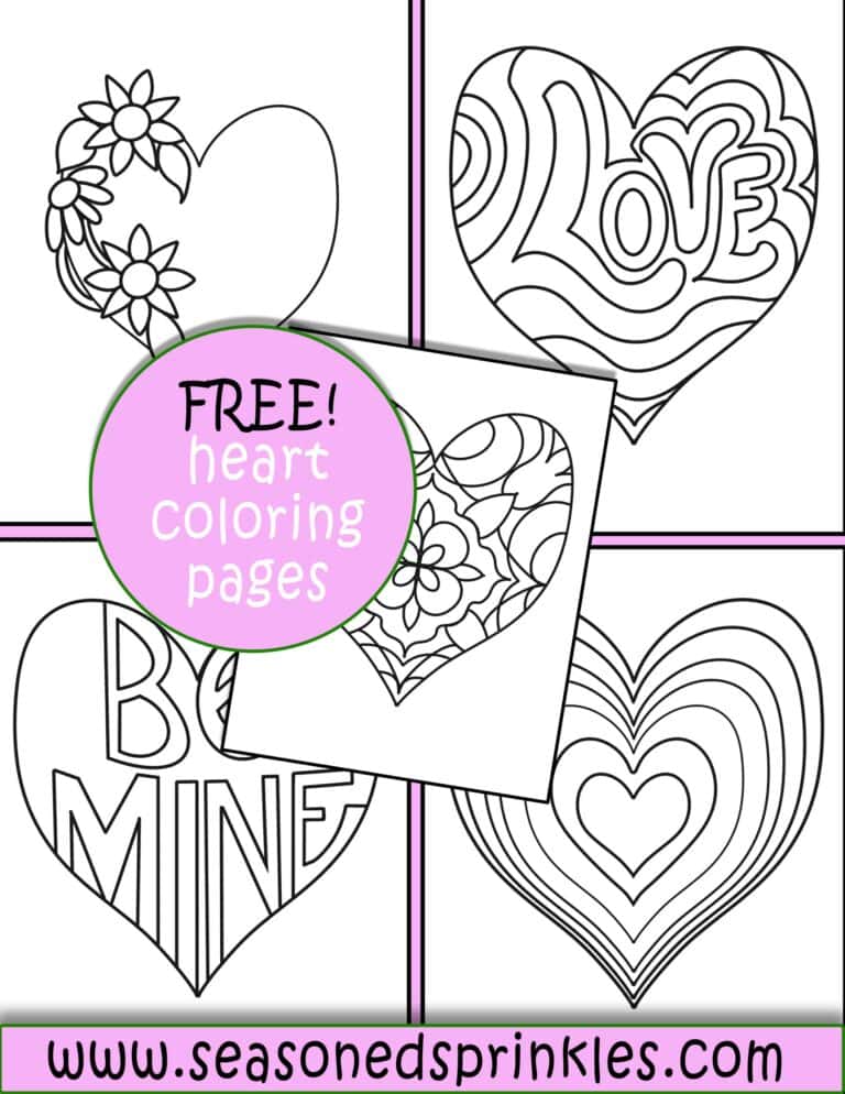 Free Valentine's Day Coloring Pages Valentine's Day Gnomes - Seasoned ...