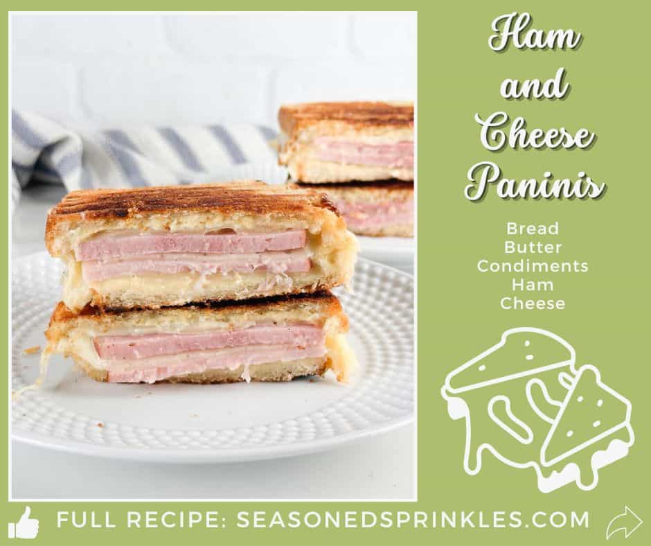 Easy Ham and Cheese Panini - Seasoned Sprinkles