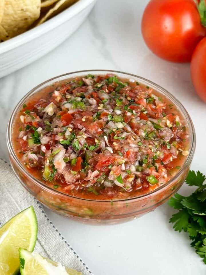 Zesty Fresh Tomato Salsa Recipe - Seasoned Sprinkles