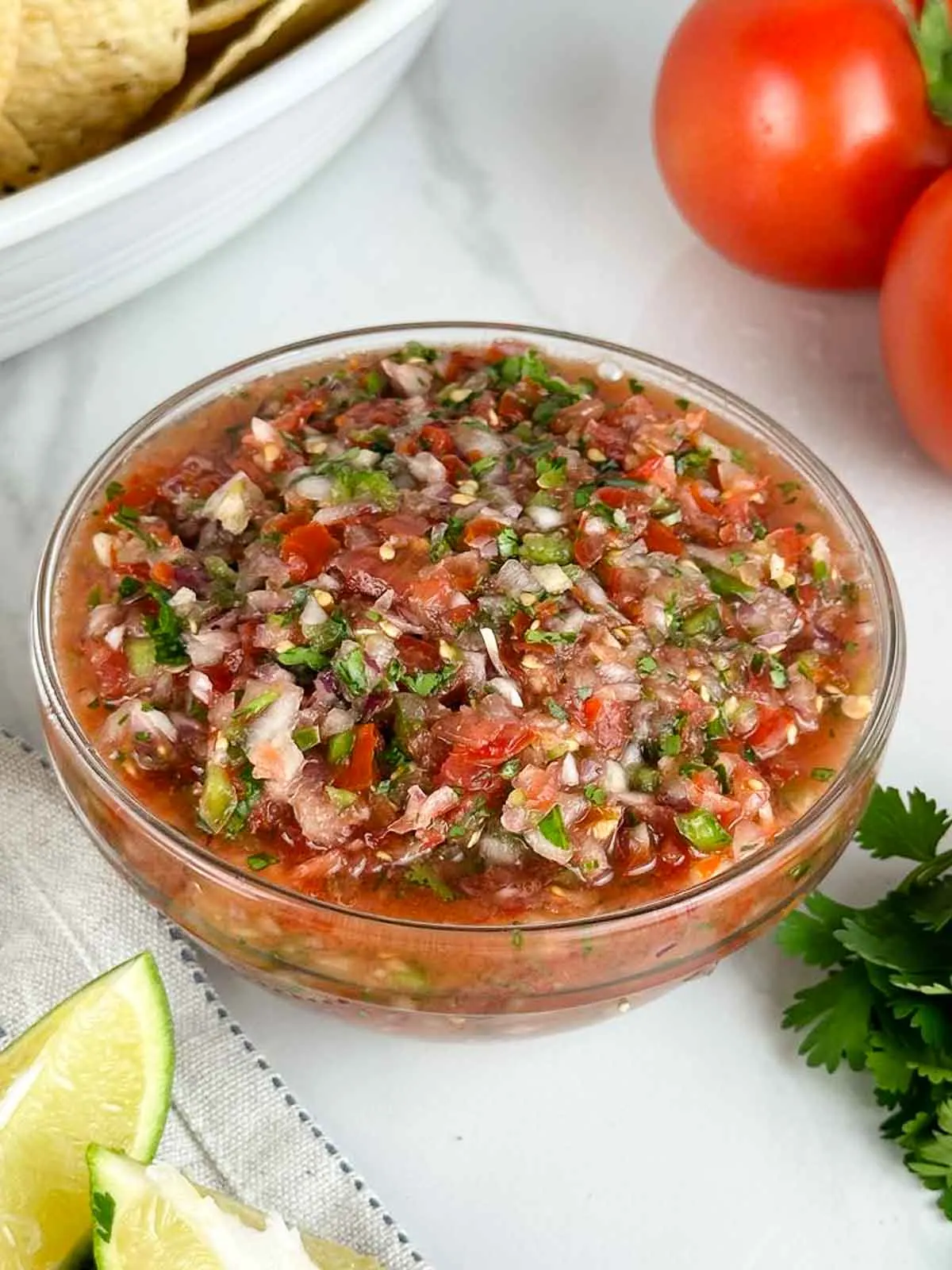 Zesty Fresh Tomato Salsa Recipe - Seasoned Sprinkles