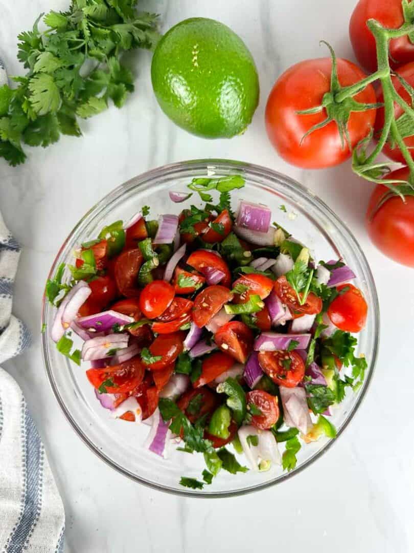 Zesty Fresh Tomato Salsa Recipe - Seasoned Sprinkles
